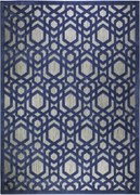 Kusový koberec Piatto Oro Blue – na von aj na doma, 80x150, modrá, chodba / predsieň, Flair Rugs