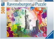 RAVENSBURGER Puzzle Pohlednice z New Yorku 500 dílků 49x36cm skládačka 2417379