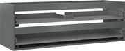 Mexen Box-A, závěsná skříňka 140 cm, 2 zásuvky, grafitová matná, 91AX0-1400-470-2-66