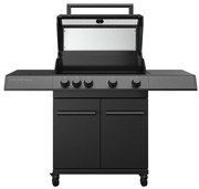 Kingstone Beast Black Edition Plynový gril Cliff 4500, počet hořáků: 4 ks, grilovací plocha: 72 × 45 cm, 14 kW