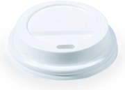 Wimex 76291 - víčko pro kelímek, vypouklé, průměr 73 mm, bílé - 100 ks