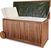 Deuba Dřevěný úložný box 350 L - akát