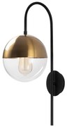 Nástěnné svítidlo v černo-zlaté barvě ø 20 cm Bastos – Opviq lights