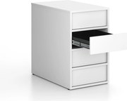 Kancelářský přístavný kontejner FRAME, 428 x 763 x 721 mm, bílá