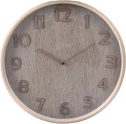 Nástěnné hodiny béžovošedé,   38 cm