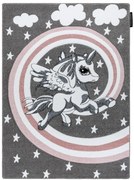 Dywany Łuszczów, Dětský kusový koberec Petit Pony grey, 160x220, šedá, dětský pokoj