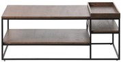 Hnědý konferenční stolek 70x120 cm Rivoli – Unique Furniture