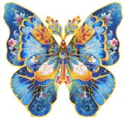RoboTime Dřevěné puzzle Motýl Morpho Helena