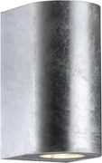 NOR 49721031 Venkovní nástěnné svítidlo Canto Maxi 2 2x28W GU10 galvanizovaná ocel čirá - NORDLUX