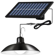 LED Stmívatelný solární lustr na lanku LED/1,8W/3,7V IP44 6500K 1600 mAh + DO