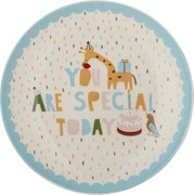 Světle modrý/krémový dětský talíř z kameniny ø 16 cm Celebrate – Bloomingville Mini