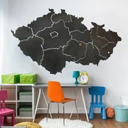 Vylen pěnová mapa ČR nástěnka  Fialová  2150x1200mm