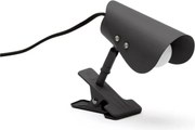 Černá kovová stolní lampa s klipem (výška 16 cm) Jula – Kave Home
