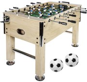 GamesPlanet® Profi fotbálek Leeds, 140 x 73 x 87 cm, světlý