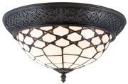 Stropní svítidlo Tiffany Roof -	Ø 38*19 cm / E14/Max. 2x40 Watt – 38x19 cm