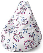 Sablio Sedací vak Pear Jeřabiny - 70 x 95 x 15 cm