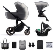 | KINDERKRAFT SELECT - Kombinovaný kočárek 3v1 PRIME 2 Premium Shadow grey | KSPRIM02GRY300I