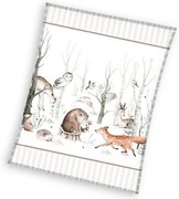 Carbotex Deka z mikrovlákna 110x140 Forest Animals 4098 C23