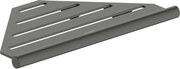 Hansgrohe AddStoris S - Polička rohová, kartáčovaný černý chrom 41761340