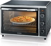 | Severin TO 2058 - Horkovzd. trouba s grilem a pizza kamenem 1800W/230V 42l černá | TO 2058