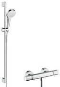 Hansgrohe Croma Select S - Sprchový set s termostatem Ecostat, 2 proudy, chrom 27833400