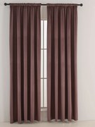 MK Lůžkoviny Sametové zatemňovací závěsy Cesar marsala - 140 x 280 cm (2ks) - řasící stuha