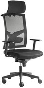 ALBA Ergonomická kancelářská židle BRENDA - černá síťovina / nosnost 150 kg