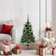 Vánoční stromeček s 150 LED diodami s stojanem Zelená 90 cm PE 3396301