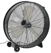vidaXL Marketos Průmyslový bubnový ventilátor 77 cm 187,7 W černý