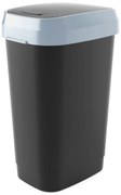 KIS Odpadkový koš Dual Swing Bin L černý, 50 L