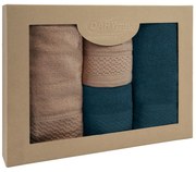 BAVLNĚNÉ RUČNÍKY SOLANO SADA 2 KS 50X90 CM, 2 KS 70X140 CM VÍCEBAREVNÁ
