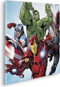 Komar Nástěnný obraz na rámu Marvel Avengers Teampower 60 x 60 cm