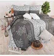 Povlečení bavlněné Natura šedé EMI, Standardní set jednolůžko obsahuje 1x 140x200 + 1x 70x90