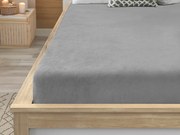 Prostěradlo mikroplyš SOFT 200x220 cm světle šedé