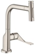 Axor Citterio - Dřezová baterie s výsuvnou sprškou, nerez 39863800