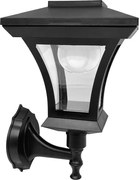 Polux | LED Solární nástěnná lampa TIRANA LED/1,2V 1800 mAh IP44 černá | 330918