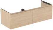 Ideal Standard Finesse - Umyvadlová skříňka, 120x44x37 cm, 2 zásuvky, bílý dub E3389US