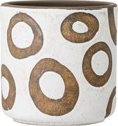 Terakotový obal na květináč Bahram White 12 cm Bloomingville