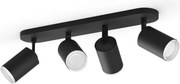 Philips Hue Fugato - Chytré 4bodové LED svítidlo, černá 929003810201
