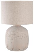 Krémová stolní lampa s textilním stínidlem (výška 46,5 cm) Bilby – House Nordic