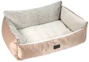 Pelíšek pro psa ve zlaté barvě 58x46 cm Dog Fantasy Lux Platinum – Plaček Pet Products
