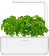 Click and Grow Smart Garden 3 chytrý květináč + 3ks kapslí se semínky bazalky bílý