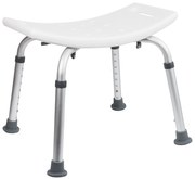 BISK Erga Handicap PRO, obdélníková židle do sprchy 495x450x560 mm, bílá, ERG-06218