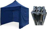 Nůžkový párty stan 3x3 m STEEL HEXAGON Barva opláštění (Zvolte variantu): 8A - MODRÁ