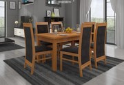 ADRK Furniture Sada stolu s židlemi RODOS 7 SE-ROD-7-A-B007