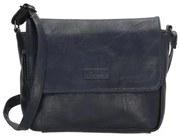 Beagles Tmavě modrá kožená crossbody kabelka "Dunas"