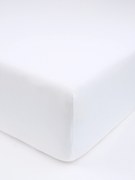 MK Lůžkoviny Jersey prostěradlo do postýlky s elastanem 70 × 140 cm – bílá