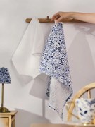 Sinsay - Kuchyňské utěrky s rostlinným motivem sada 2 ks - indigo