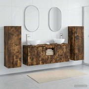 Sada koupelnového nábytku 5 ks Kouřový dub 33 x 34,5 x 100 cm 3405988