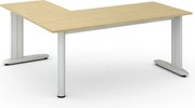 Rohový kancelářský stůl PRIMO FLEXIBLE, 180x160 cm, bříza